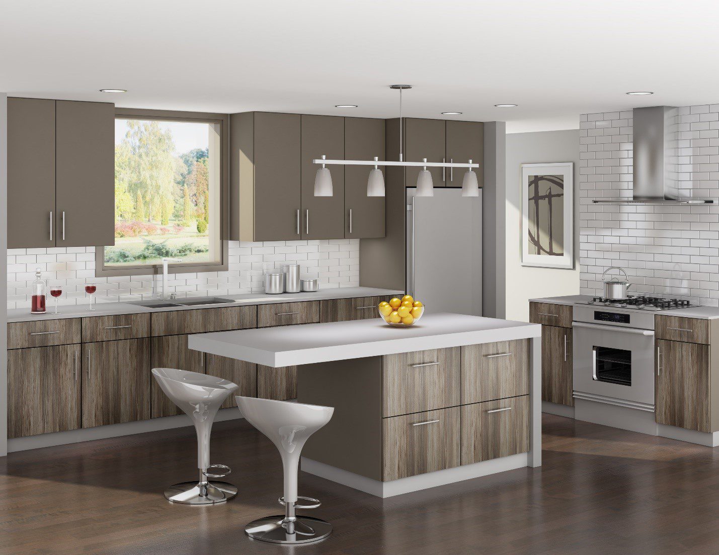 Contemporary Kitchen Design | Lancaster | Red Rose Cabinets